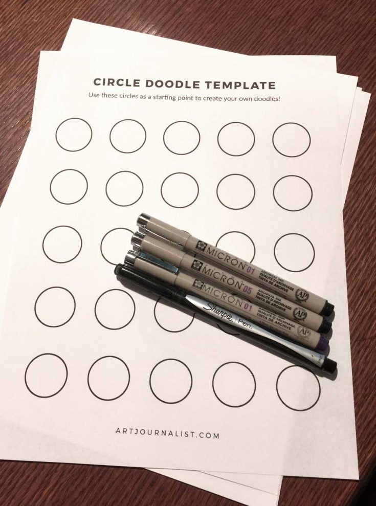 Free Printable Doodle Template Practice Sheets - Artjournalist