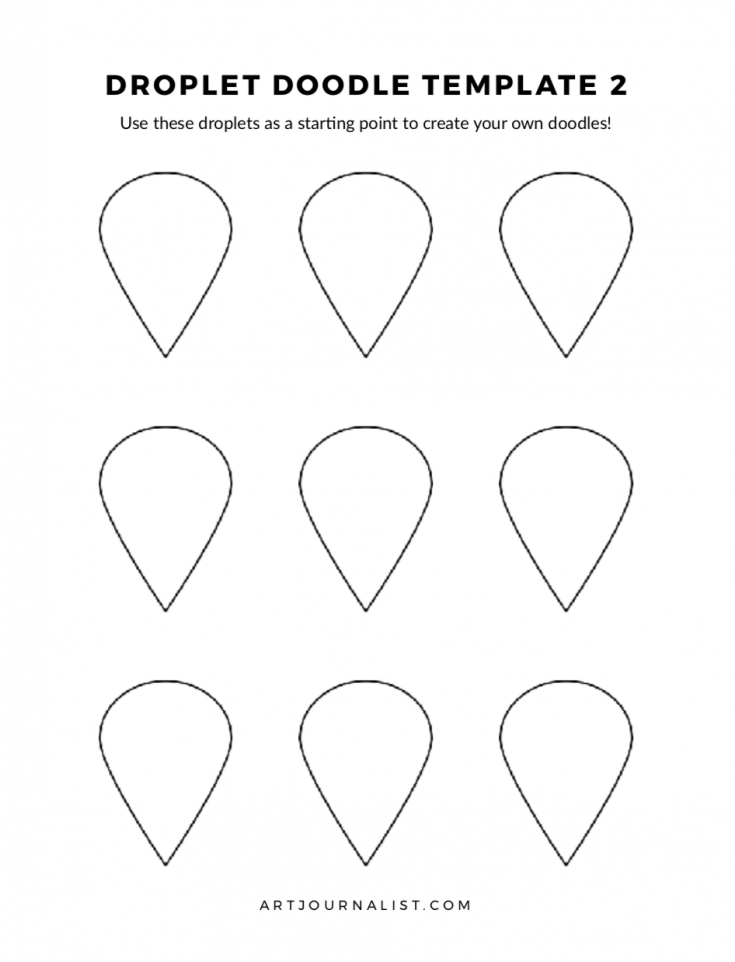 Free Printable Doodle Template Practice Sheets - Artjournalist