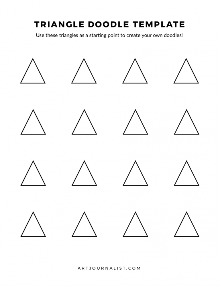 Free Printable Doodle Template Practice Sheets - Artjournalist