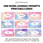 365 One Word Journal Prompts for Art Journaling, Writing & Creativity ...